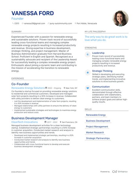 3 Successful Founder Resume Examples And Writing Tips For 2024