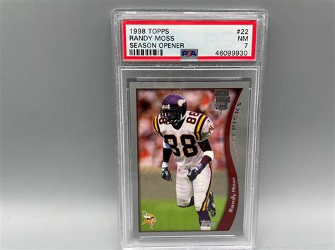 Sold Price Topps Season Opener Randy Moss RC PSA March AM EDT