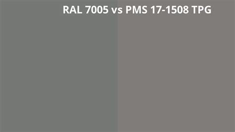 Ral 7005 Vs Pms 17 1508 Tpg Ral Colour Chart Uk