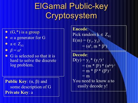 Elgamal Encryption