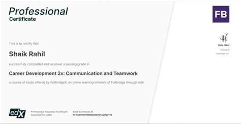 Shaik Rahil On Linkedin Learning Communication Edx