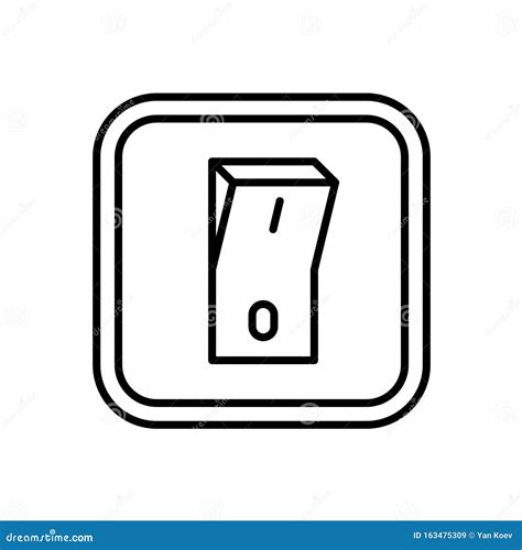 Electric Switch Icon Indoor Wall Mount On Off Light Or Power Switch