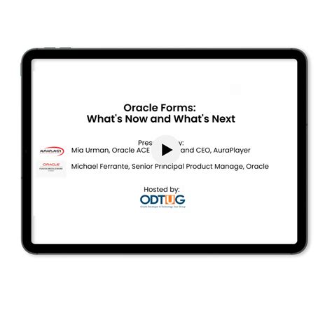 Oracle Forms Whats Now And Whats Next Auraplayer Oracle Ebs And