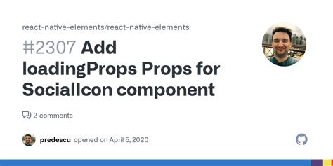 Add Loadingprops Props For Socialicon Component · Issue 2307 · React