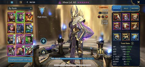 My Beautiful Ithos And His Stats R Raidshadowlegends