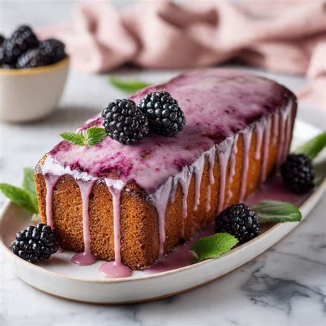 Blackberry Pound Cake With Blackberry Icing Delicious And Fruity