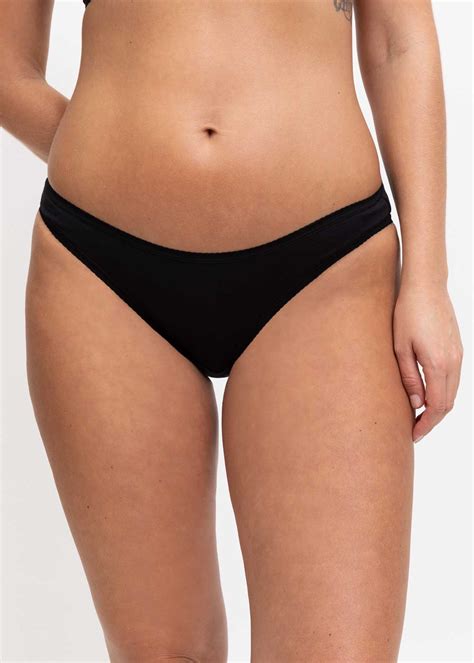 Solid Colour Stretch Cotton Bikinis 5 Pack Za