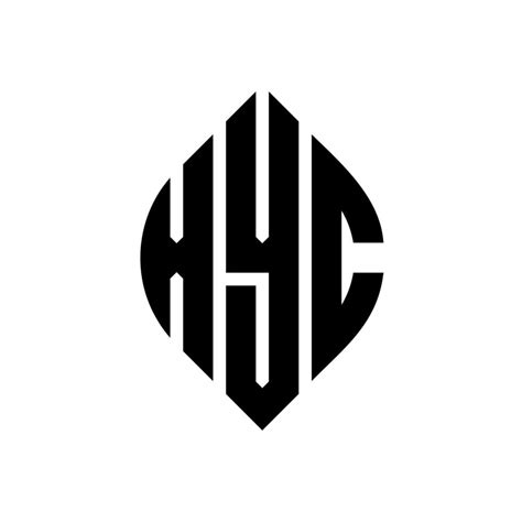 Xyc Circle Letter Logo Design With Circle And Ellipse Shape Xyc Ellipse Letters With