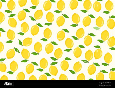 Seamless Lemon Pattern Background Vector Illustration Abstract