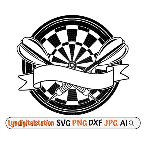 Dart Theme Svg Target Shooting Clipart Dart Game Cut File Etsy