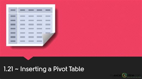 Pivot Table Excel Tutorial Insert A Pivot Table In 3 Easy Steps