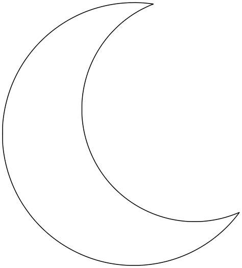 Shape Of Moon Free Printable Papercraft Templates