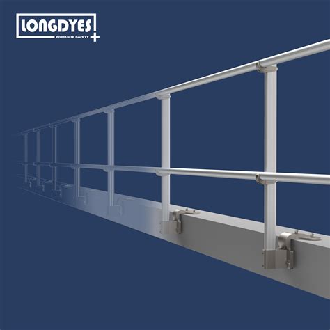 Z Type Bracket Guardrail System Edge Protection And Permanent Guardrail