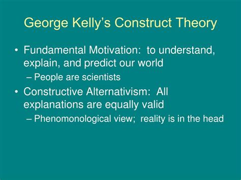 Ppt George Kelly Construct Theory Powerpoint Presentation Free Download Id 697948