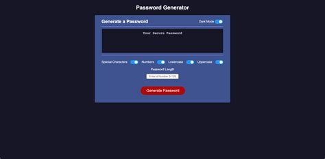 Github Anthonygresspassword Generator This Is A Secure Password Generator Written With Html