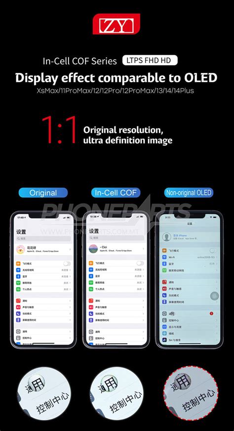Display Touch Iphone 14 Pro Max Zy Cof 1080p Ltps 11 Original Size