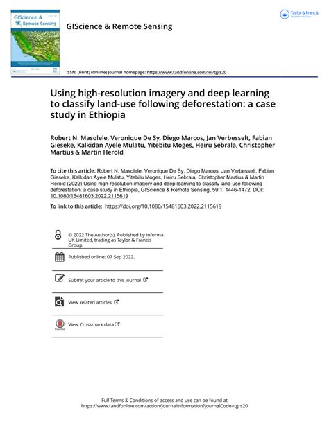 Pdf Using High Resolution Imagery And Deep Learning To Classify Land