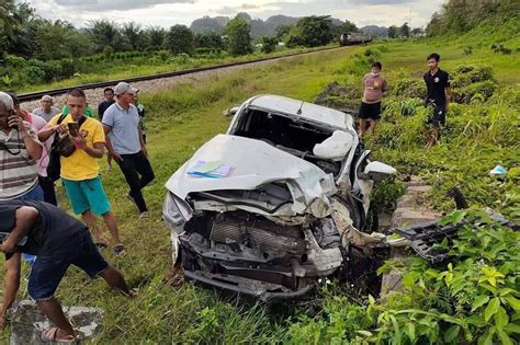 Bangkok Post Woman Badly Injured After Train Pickup Truck Crash