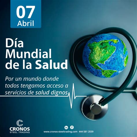Día Mundial De La Salud Cronos Steel Trading