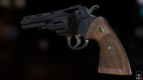 Artstation Magnum Colt Python 357 Game Assets