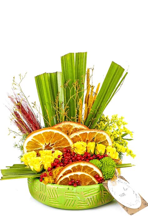 Decorative Yellow Bubbles Taze Çiçek