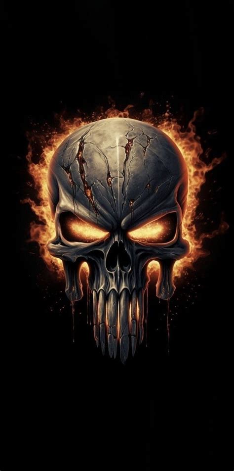 Grim Reaper Tattoo With Skull And Flames