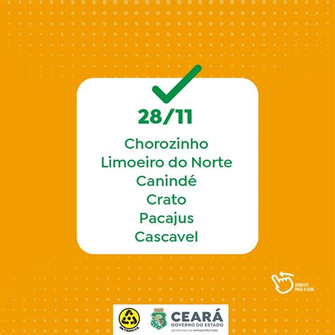 Comunicado CNH Popular Departamento Estadual de Trânsito do Ceará