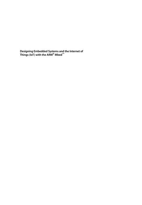 solution designing embedded systems and the internet of things iot