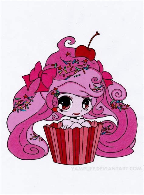 Cupcake Girl Colored By Maiko Girl On Deviantart