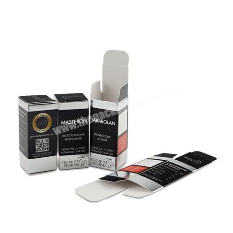 Custom Printed 10ml Steriod Vials Box Paper Box For Vial