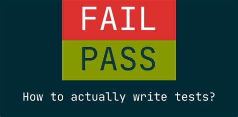 testing how to actually write tests