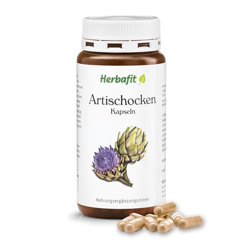 Artischocken Kapseln Mit 400 Mg Artischocken Extrakt Herbafit