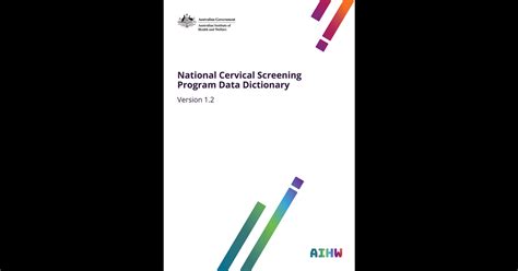 National Cervical Screening Program Data Dictionary Version 1 2 Formats Australian Institute
