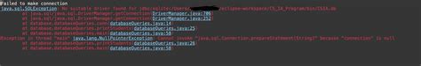 No Suitable Driver Found Error Sqlite In Eclipse Stack Overflow