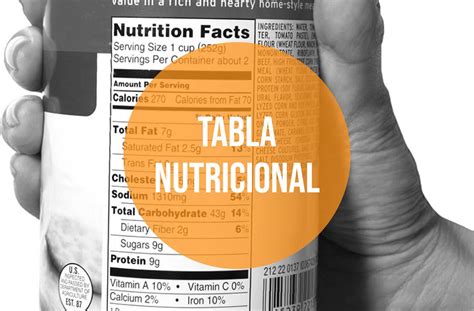Tabla Nutrimental Mexico At Janet Dickens Blog