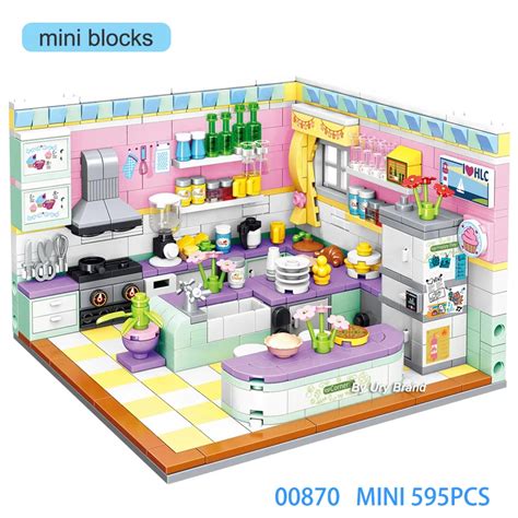 친구 미니 벽돌 여자 침실 Morden 공주 세트 놀이터 하우스 디자이너 DIY 빌딩 블록 완구 어린이 크리스마스 선물 블록