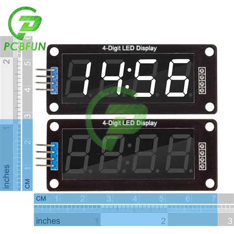Tm1637 디스플레이 Led 디스플레이 튜브 모듈 4 자리 7 세그먼트 화이트 Led 디스플레이 Tm1637 Arduino