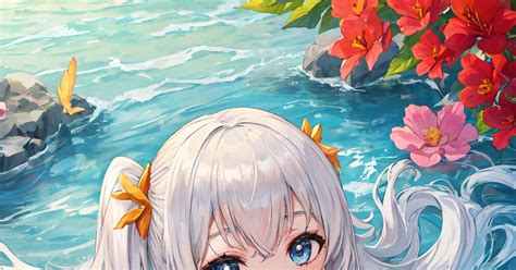 Swimsuit Twintail Girls In Swimsuit Twintails Lifeのイラスト Pixiv