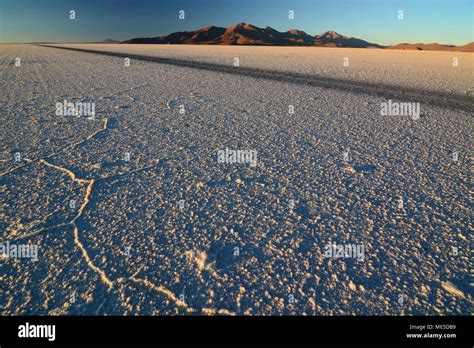 Sunrise At Salar De Uyuni Bolivia Stock Photo Alamy