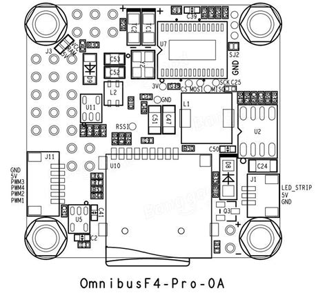omnibus f4 v2 flight controller with f405 mcu osd bec lc filter and