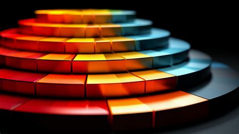 Vibrant Progression Mesmerizing Modern 4step 3d Infographic In A