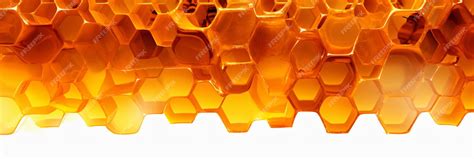 Premium Ai Image Honeycomb Border
