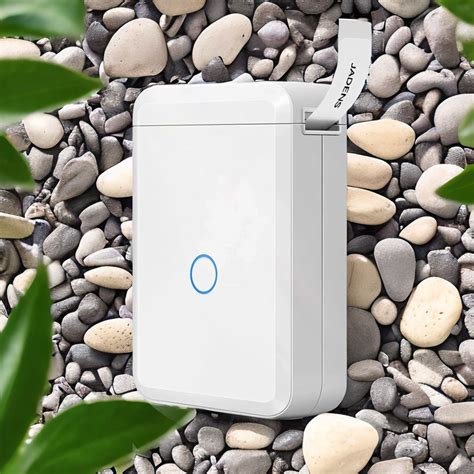 Термичен принтер С Bluetooth Акумулаторна батерия 1200 Mah Управление чрез приложение Бял