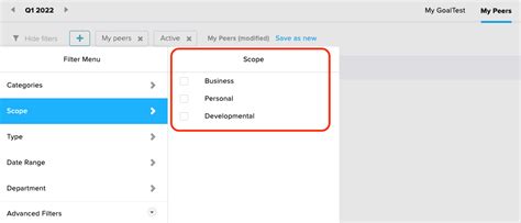 Goal Attributes Scope Type Betterworks