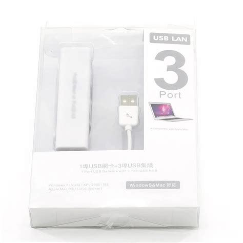 3 Port Usb Hub With Ethernet Adapter Slotqlero