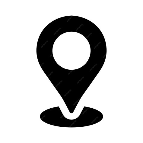 premium vector pointer map location navigation gps icon black vector