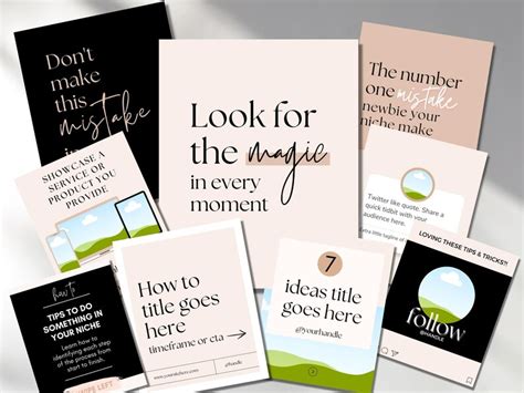 Carousel Instagram Post Canva Template Instagram Template Canva