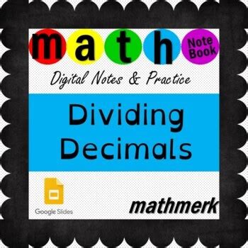 Dividing Decimals Notes Practice DIGITAL By Mathmerk TPT