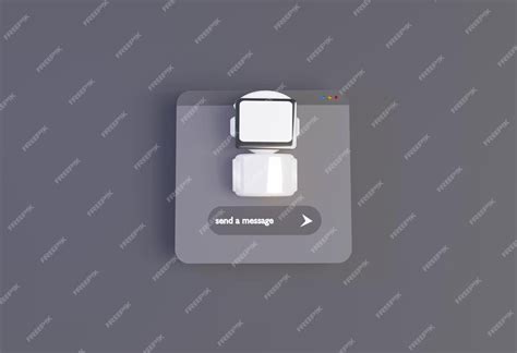 Premium Photo 3d Computer Ai Robot Chatbot Web Uiux Software