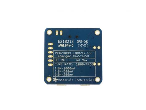 Adafruit Usb Liionlipoly Charger V12 Solarbotics Ltd